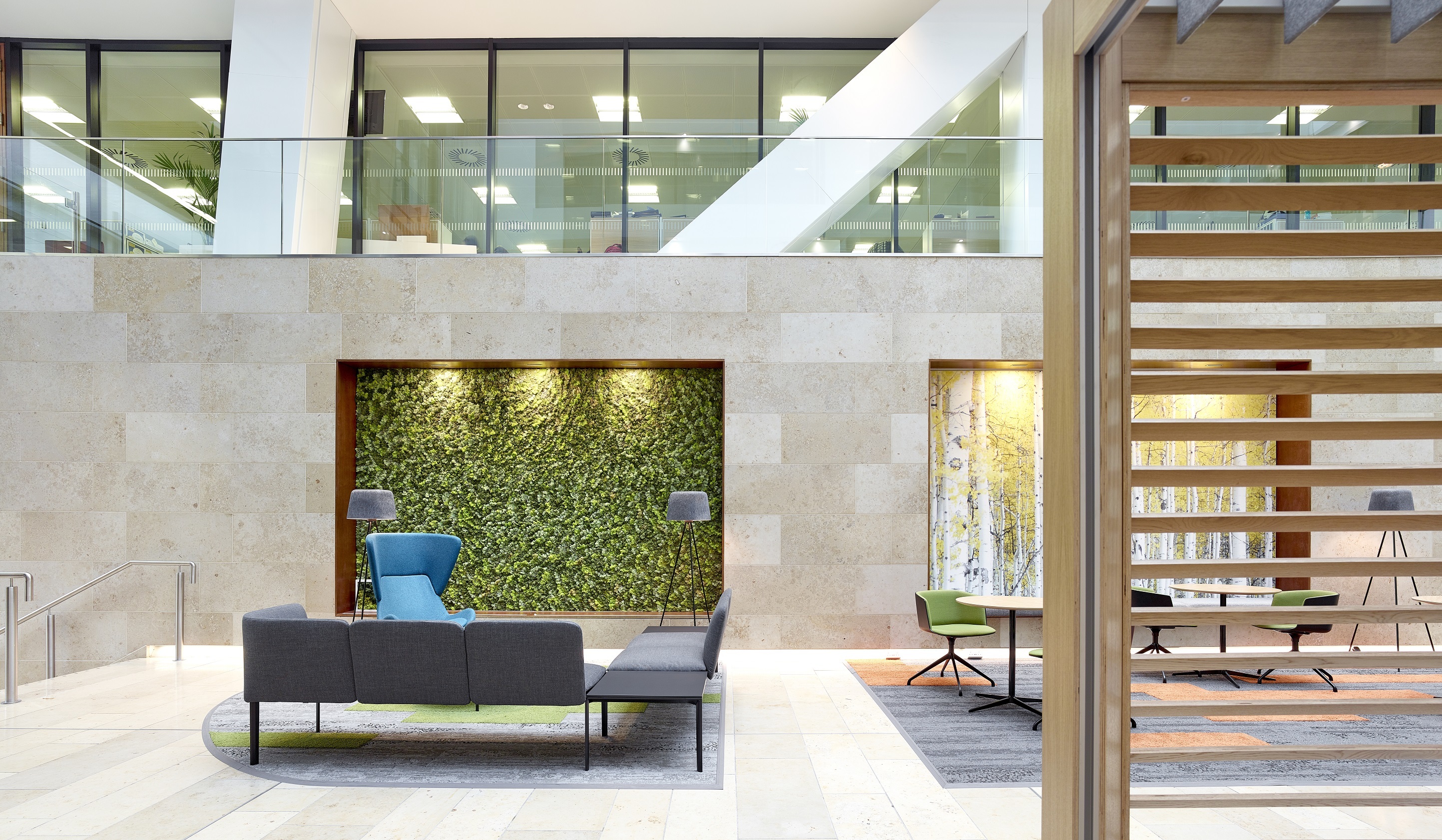 Reception space commercial interior design for Atria One,… | Form