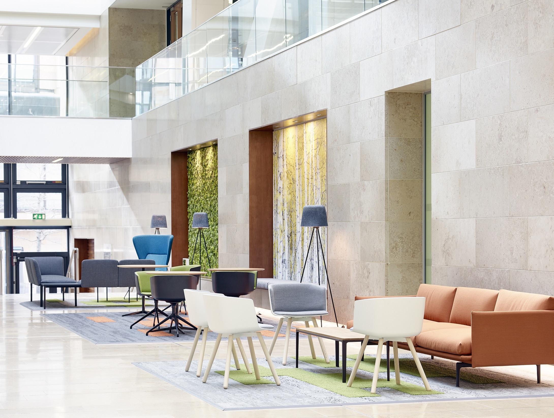 Reception space commercial interior design for Atria One,… | Form